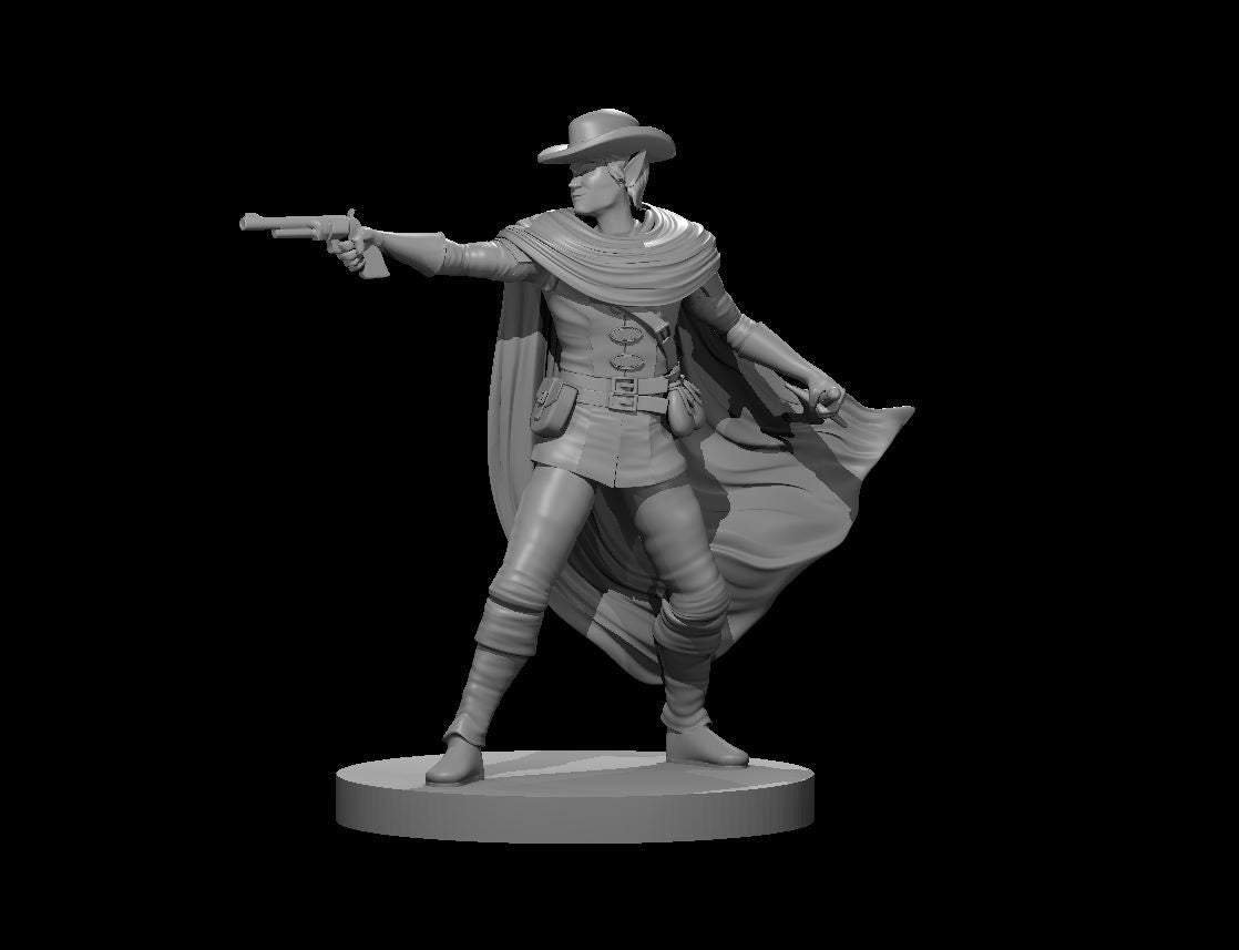 Elf Male Gunslinger | Tabletop Miniatures – ZagTerrain